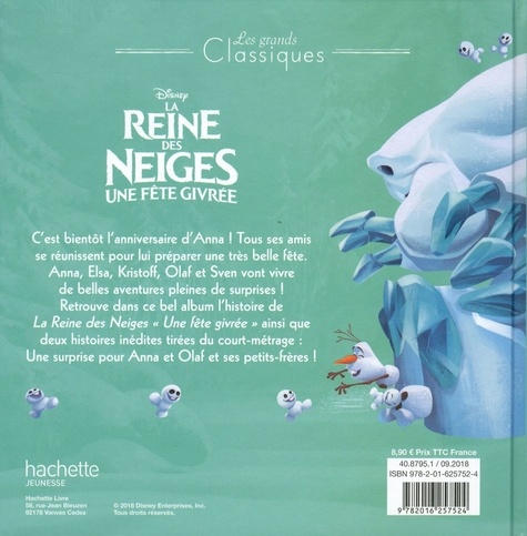 La Reine des Neiges : une fête givrée de Sophie Koechlin - Album - Livre - Decitre