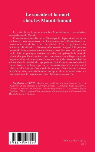 Le suicide et la mort chez les Mamit-Innuat - Stéphanie Eveno - Livres ...