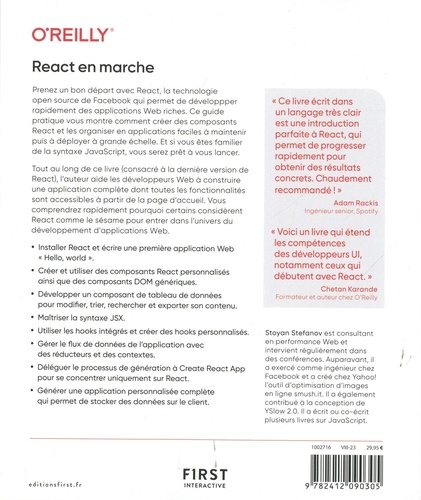 React en marche - Développer des applications web de Stoyan Stefanov - Grand Format - Livre ...