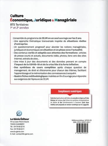 CEJM Culture économique, juridique et... de Sylvie Abeille - Grand ...