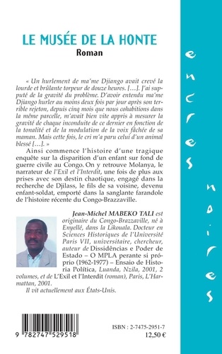 Le musée de la honte - Roman de Tali jean-michel Mabeko - Livre - Decitre