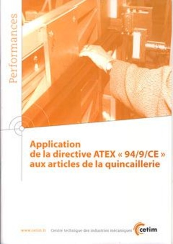 Application de la directive atex 94-9-ce aux... - Technique des ...