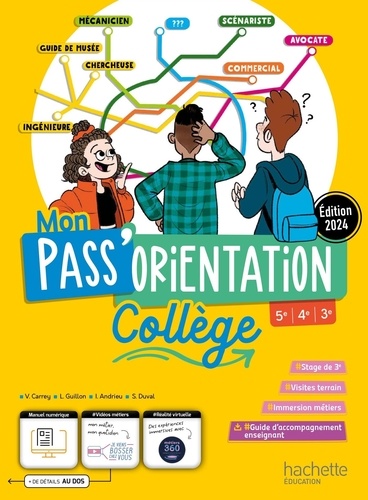 Mon Pass'Orientation - Collège 5e, 4e, 3e de Véronique Carrey - Grand Format - Livre - Decitre