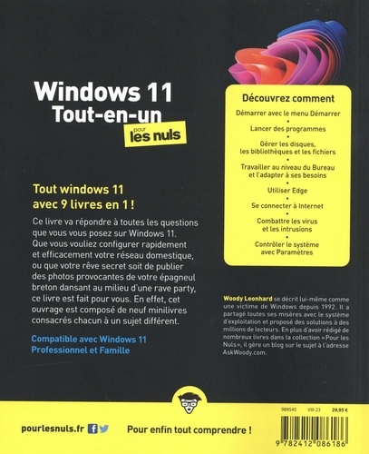 Windows 11 tout-en-un pour les Nuls de Woody Leonhard - Grand Format - Livre - Decitre