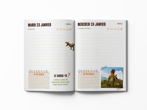 Agenda scolaire Dinosaures 2023-2024 de XXX - Livre - Decitre