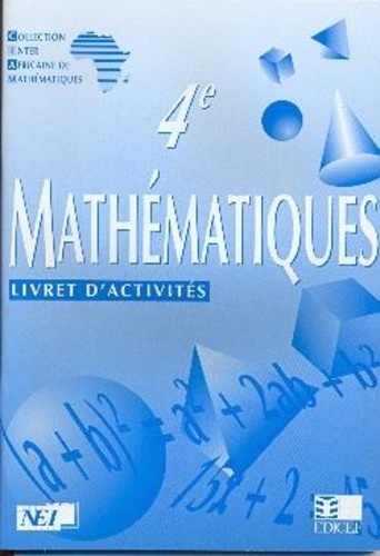 Mathématiques CIAM 4e / Livret d'activités de XXX - Livre - Decitre