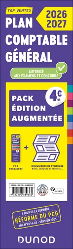 Plan comptable général - Pack édition augmentée : PCG 2026-2027 + Docs ...