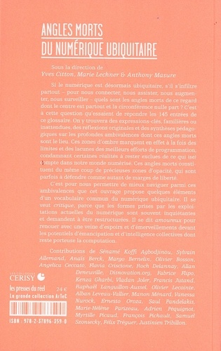 Angles morts du numérique ubiquitaire -... de Yves Citton - Grand ...