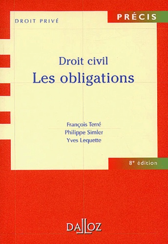 Droit Civil : Les Obligations. 8eme Edition de Yves Lequette - Livre ...