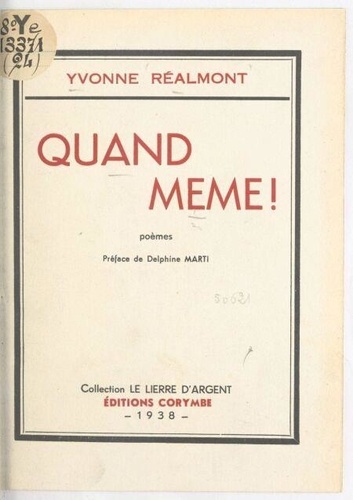 Quand même ! de Yvonne Réalmont - PDF - Ebooks - Decitre
